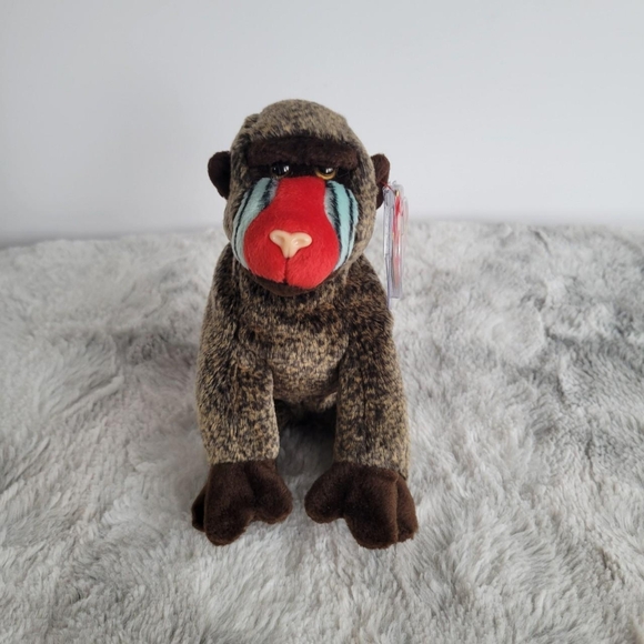 Ty | Toys | Vintage 9s Retired Ty Beanie Baby Cheeks The Mandrill ...